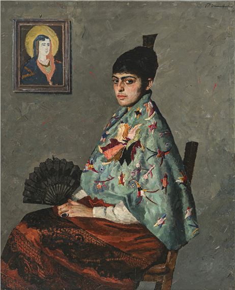 Thomas Baumgartner | Spanish lady in traditional costume (1919) | MutualArt