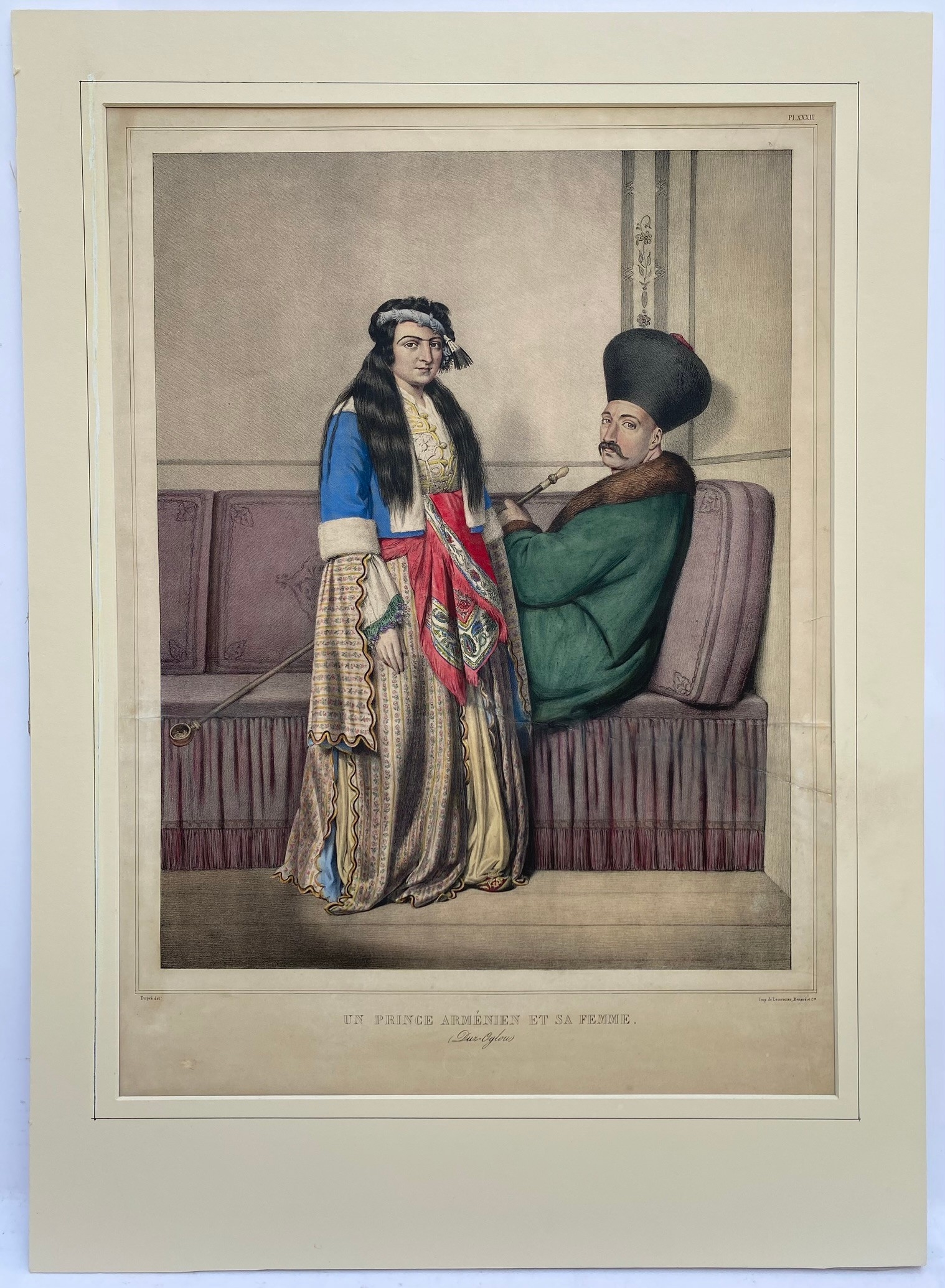 Louis Dupré | Titled Un Prince Armenien et sa Femme - Duz-Oglou ...