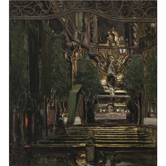 Gerhardinger Constantin | Interior of the Asam Church (Circa 1912 ...