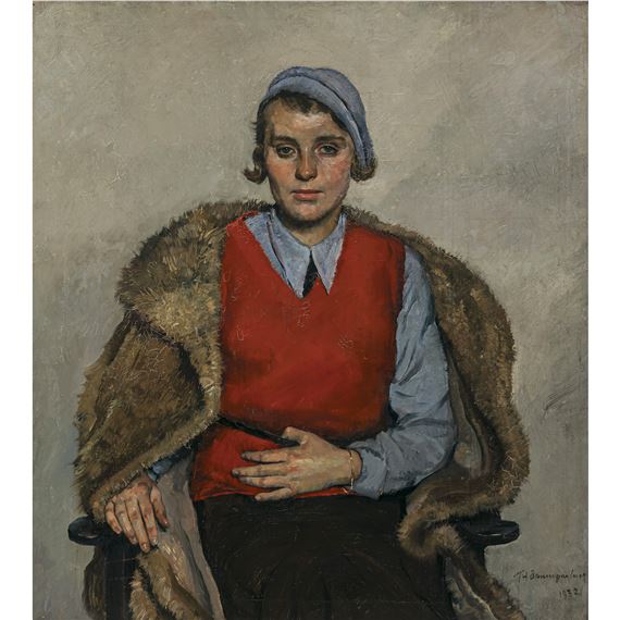 Thomas Baumgartner | Portrait of Carola Baumgartner (1932) | MutualArt