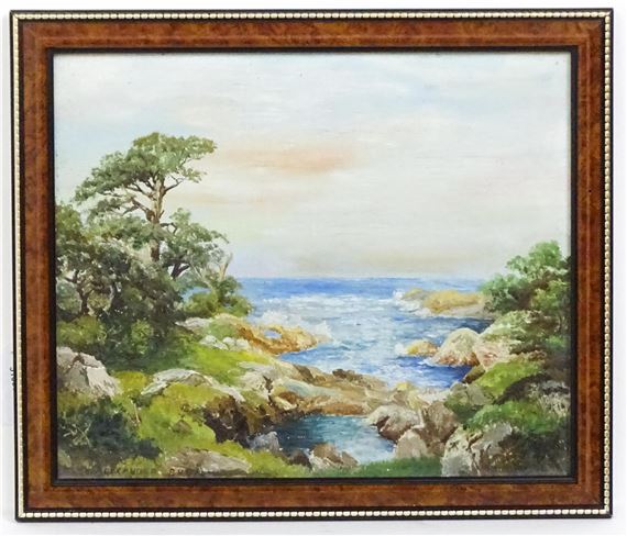 Alexander Bruce | A Cornish cove. Ascribed verso 'Cornwall - Painted by ...