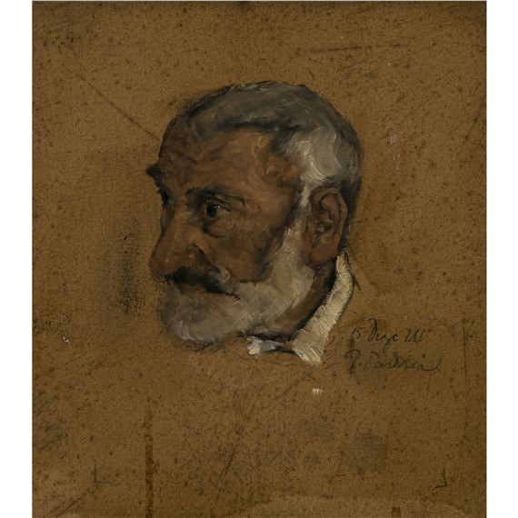 Paul Mathias Padua | Bearded man in profile (1924) | MutualArt