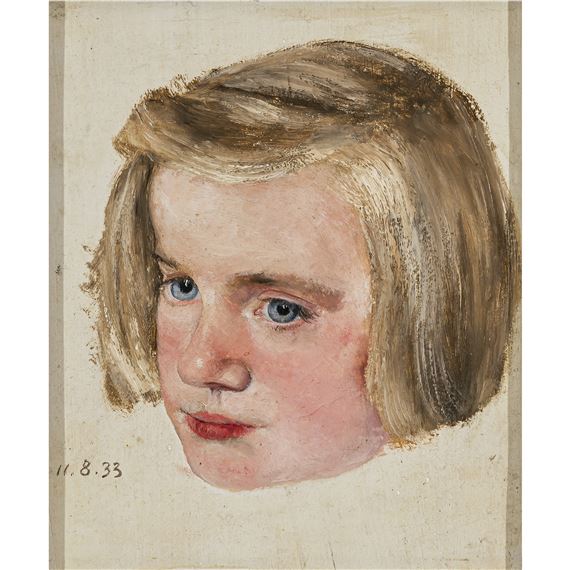 Paul Mathias Padua | Study of a girls head (1933) | MutualArt