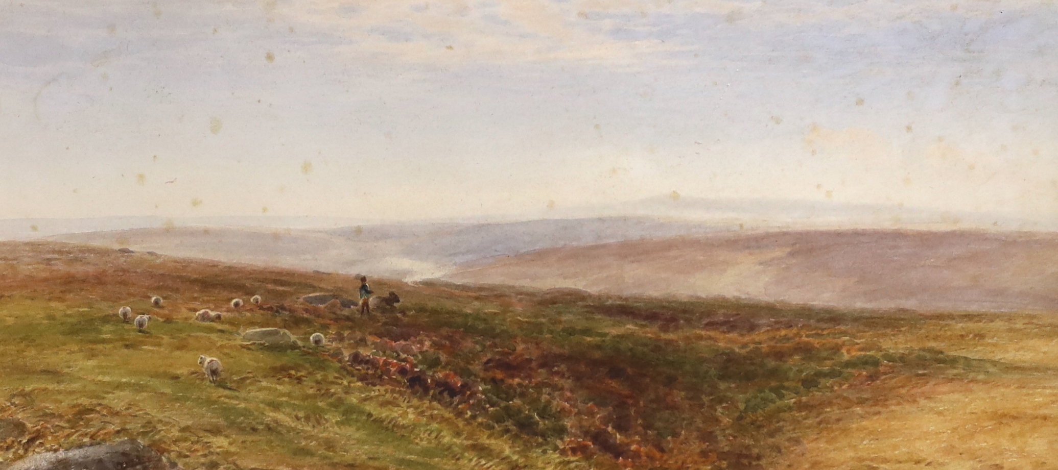 Arthur Henry Enock | Sheep on the moors | MutualArt