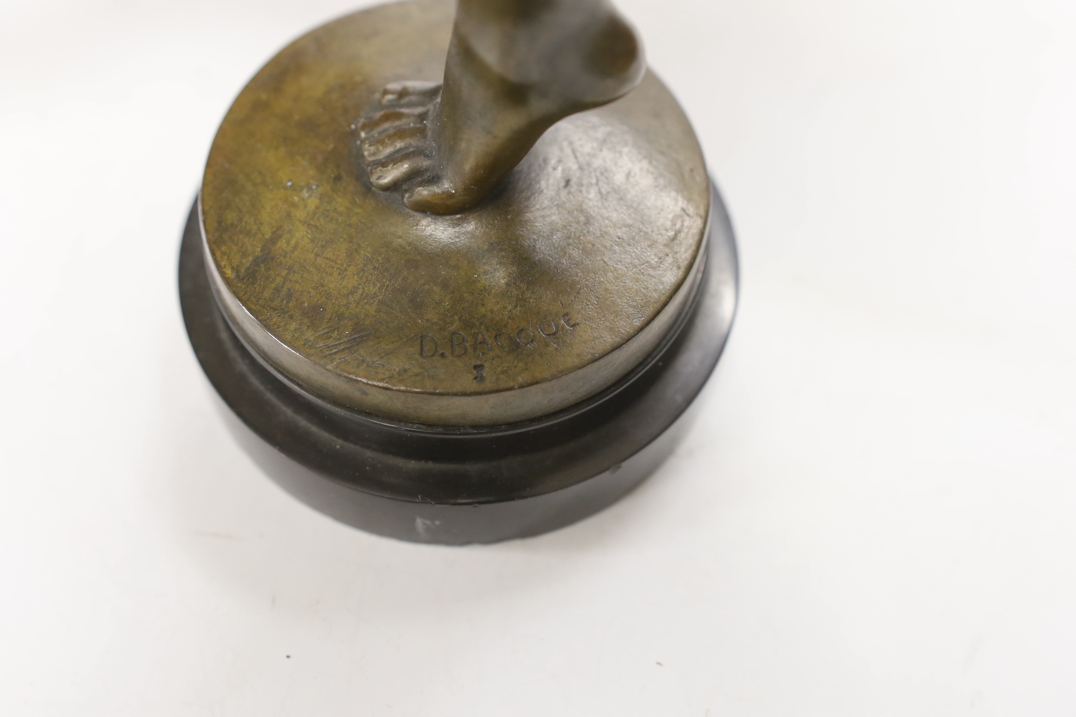 Daniel Joseph Bacqué | a bronze figure of an Art Deco woman | MutualArt