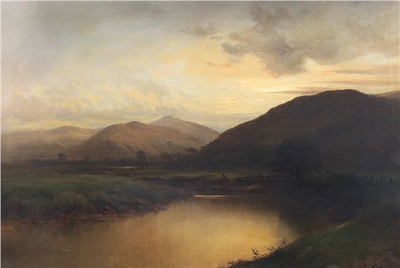 B.T. Wadham | Mountainous river landscape | MutualArt