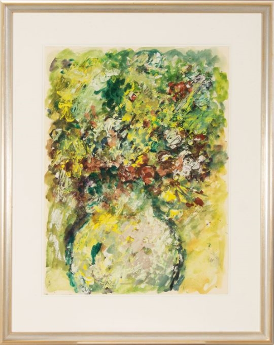 Carl Hinrichs | Blumenstrauß in weißer Vase | MutualArt