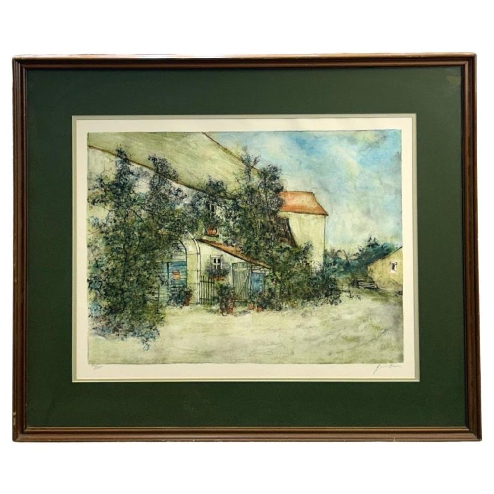 Bernard Gantner | Signed Bernard Gantner Landscape Lithograph | MutualArt