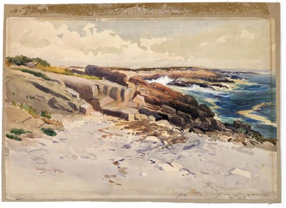 Henry Webster Rice | Henry W. Rice. Bermuda seascape watercolor ...