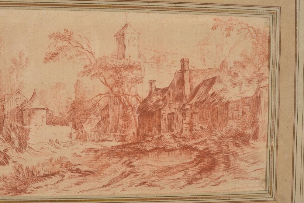 F. Boucher | 18th century French old master red chalk drawing of a ...