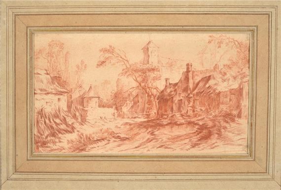 F. Boucher | 18th century French old master red chalk drawing of a ...