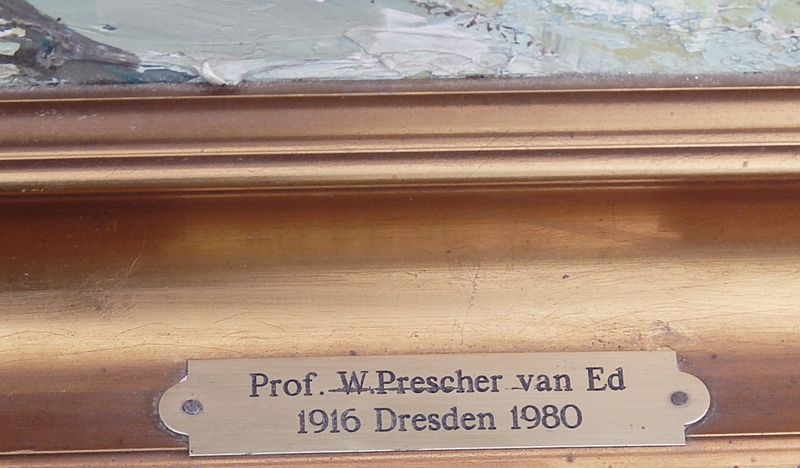 Walter Ed | Prof.Walter Van Ed Prescher (*1916-1988) View of Paris with ...