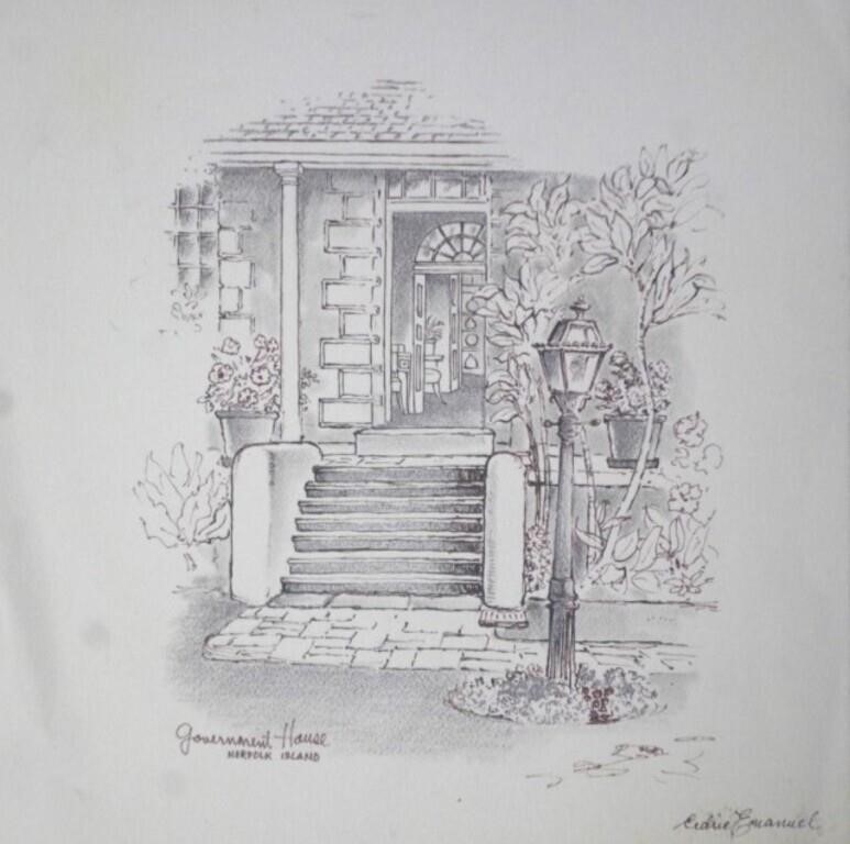 Cedric Emanuel | Four Norfolk Island drawings | MutualArt