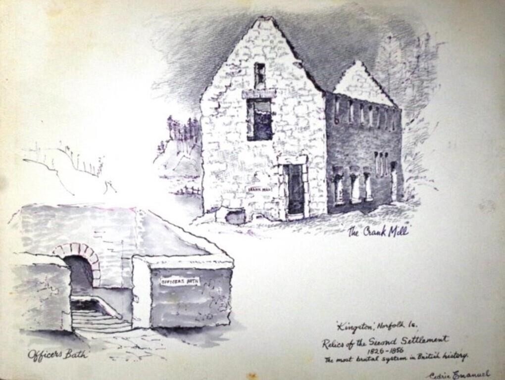 Cedric Emanuel | Four Norfolk Island drawings | MutualArt