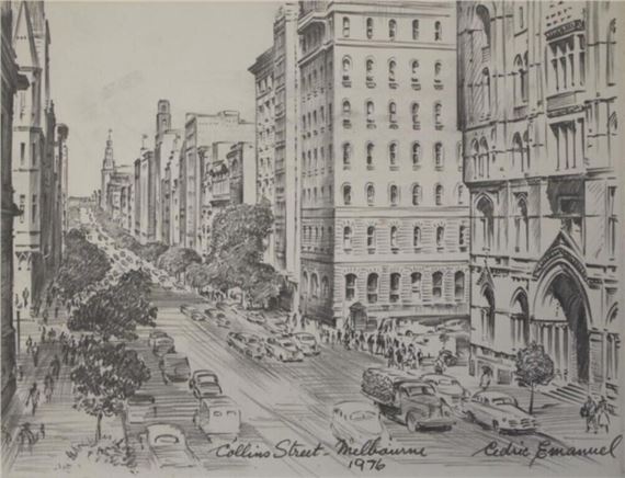 Cedric Emanuel | Collins Street (1976) | MutualArt