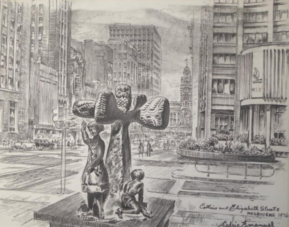 Cedric Emanuel | Collins and Elizabeth Streets 1976 (1976) | MutualArt