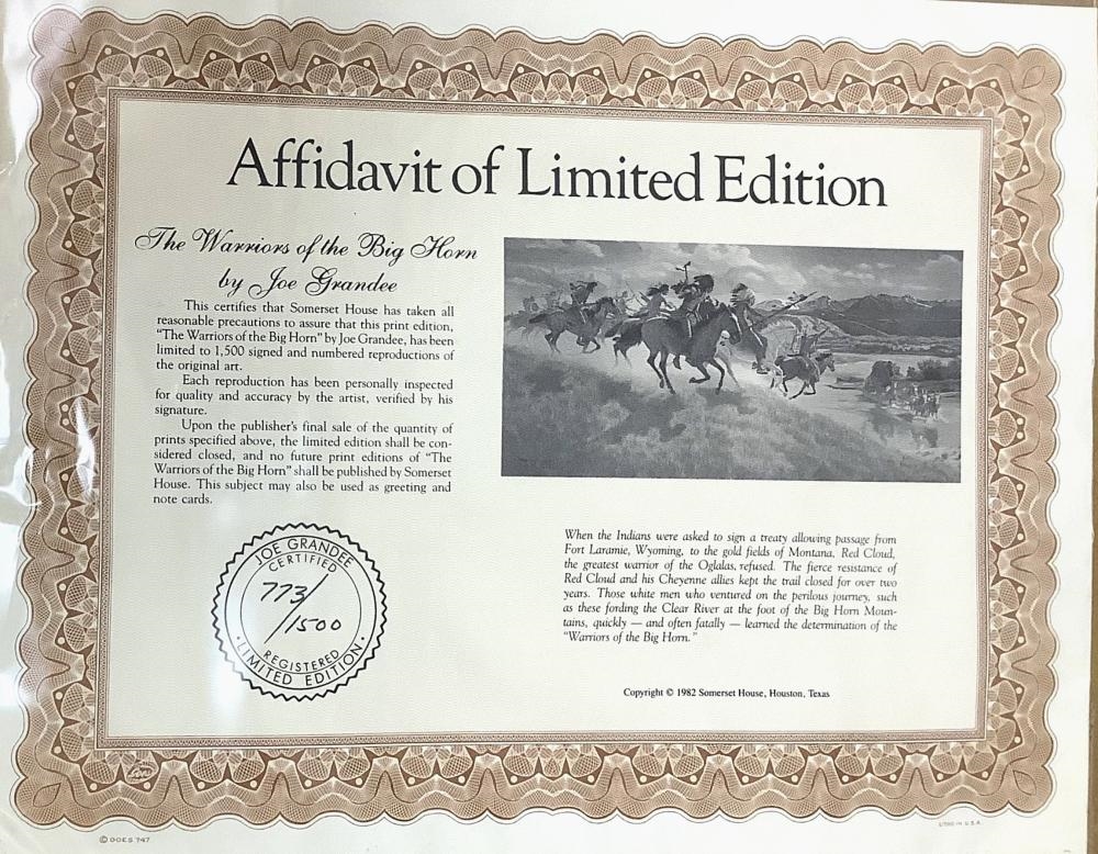 Joe Grandee | Joe Grandee Signed & Numbered Framed Print | MutualArt