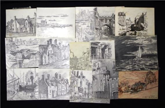 Cedric Emanuel | Collection of 15 original sketches | MutualArt