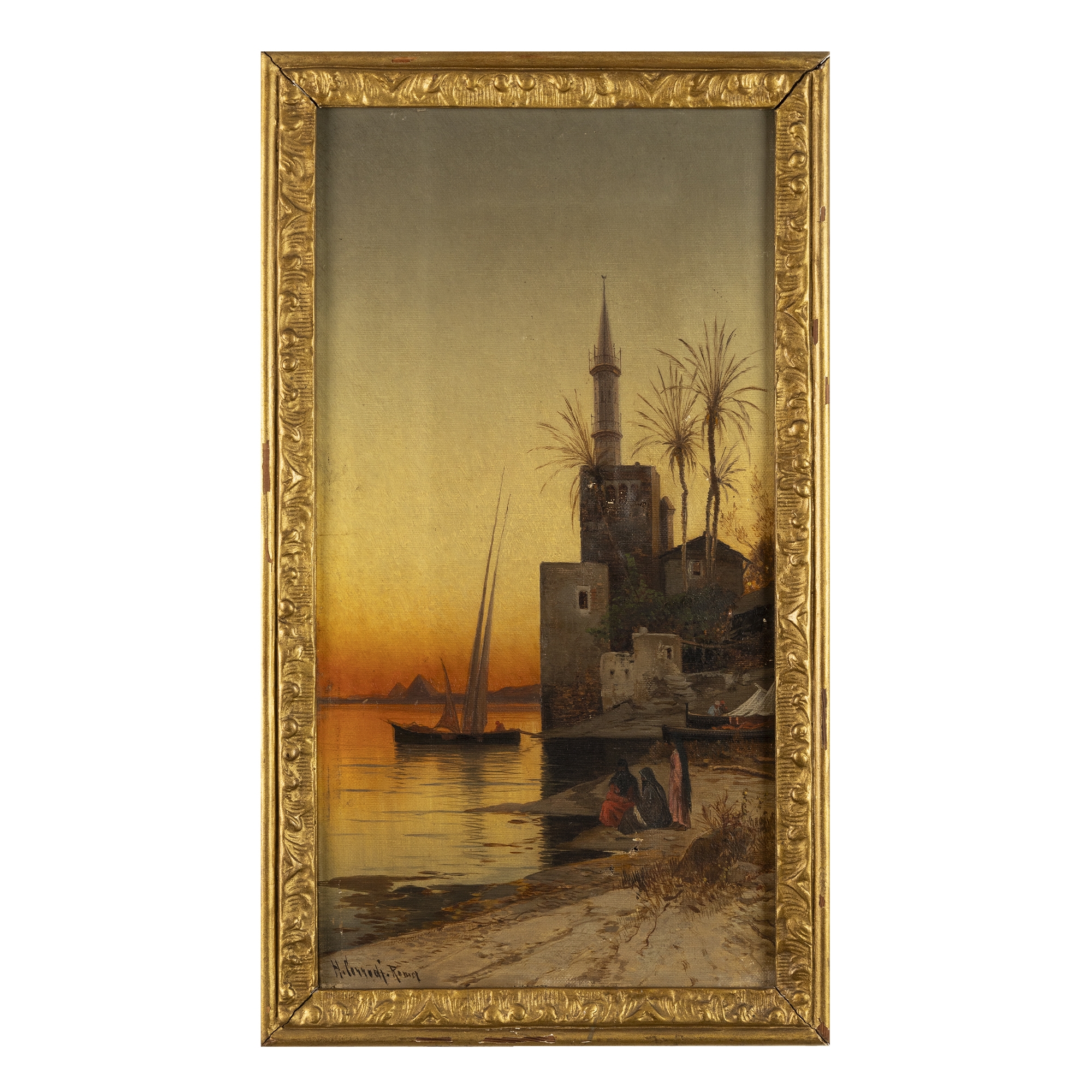 Hermann Corrodi | Fetching water at a fountain | MutualArt