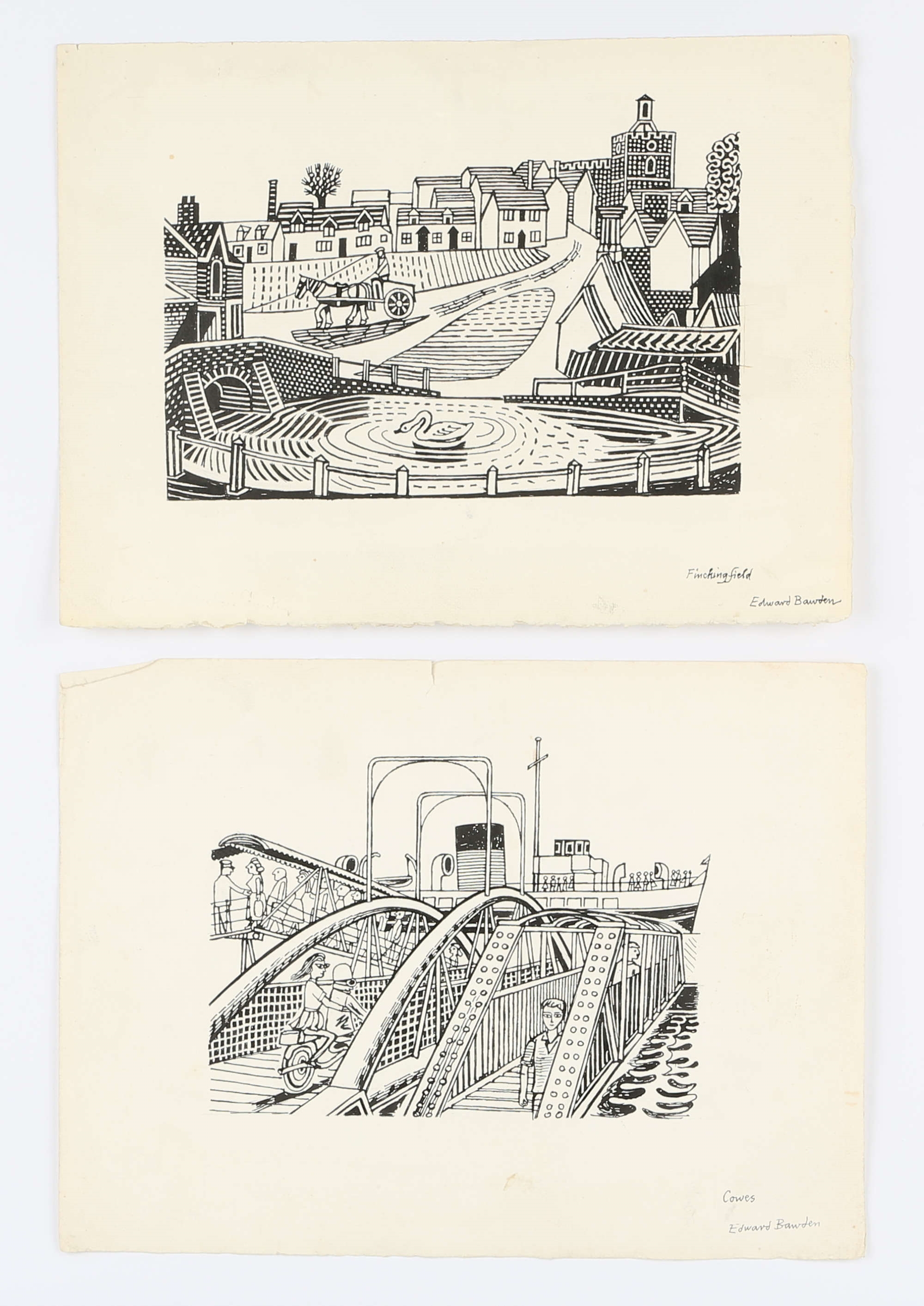 Edward Bawden | Edward Bawden (British 1903-1989), Cowes; Finchingfield ...