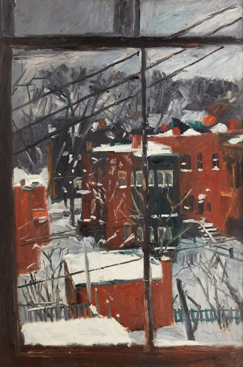 William Goodridge Roberts | City Houses in Winter (1957) | MutualArt