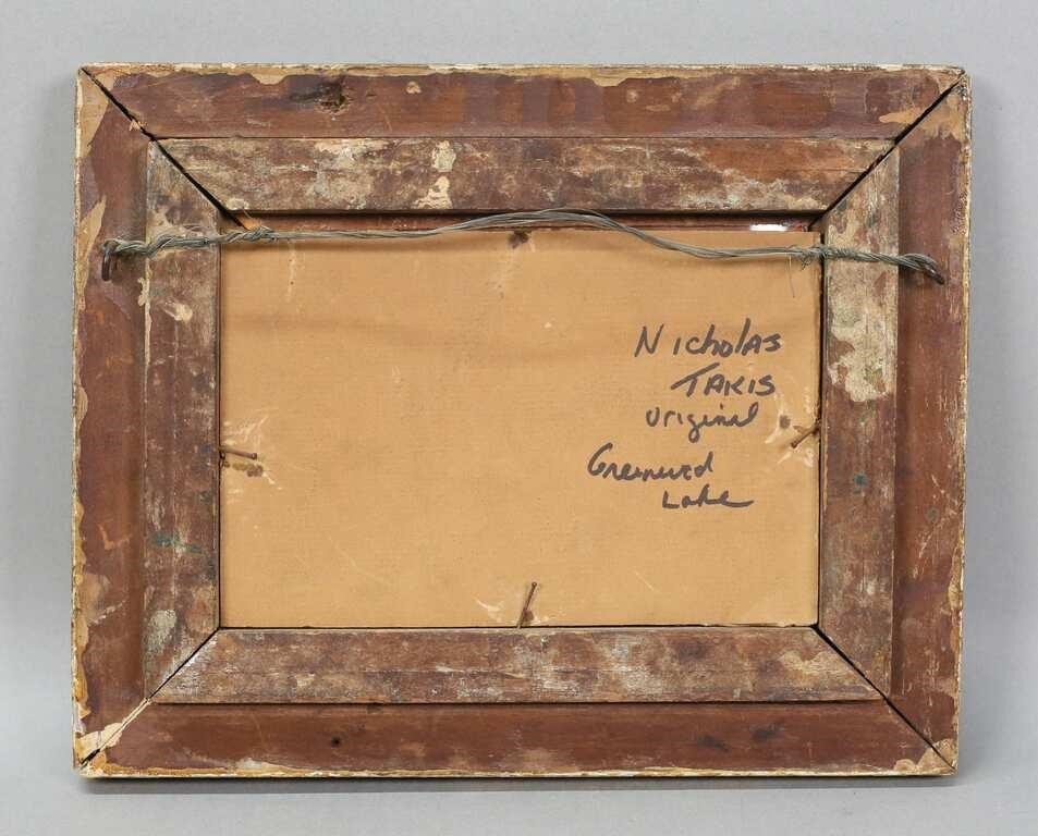 Nicholas Takis | Nicholas Takis Watercolor & Ink Greenwood Lake | MutualArt