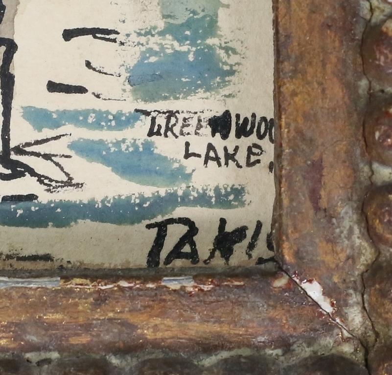 Nicholas Takis | Nicholas Takis Watercolor & Ink Greenwood Lake | MutualArt