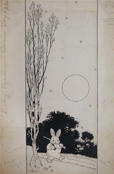 Harrison Cady | Harrison Cady Illustration Baby Possum | MutualArt