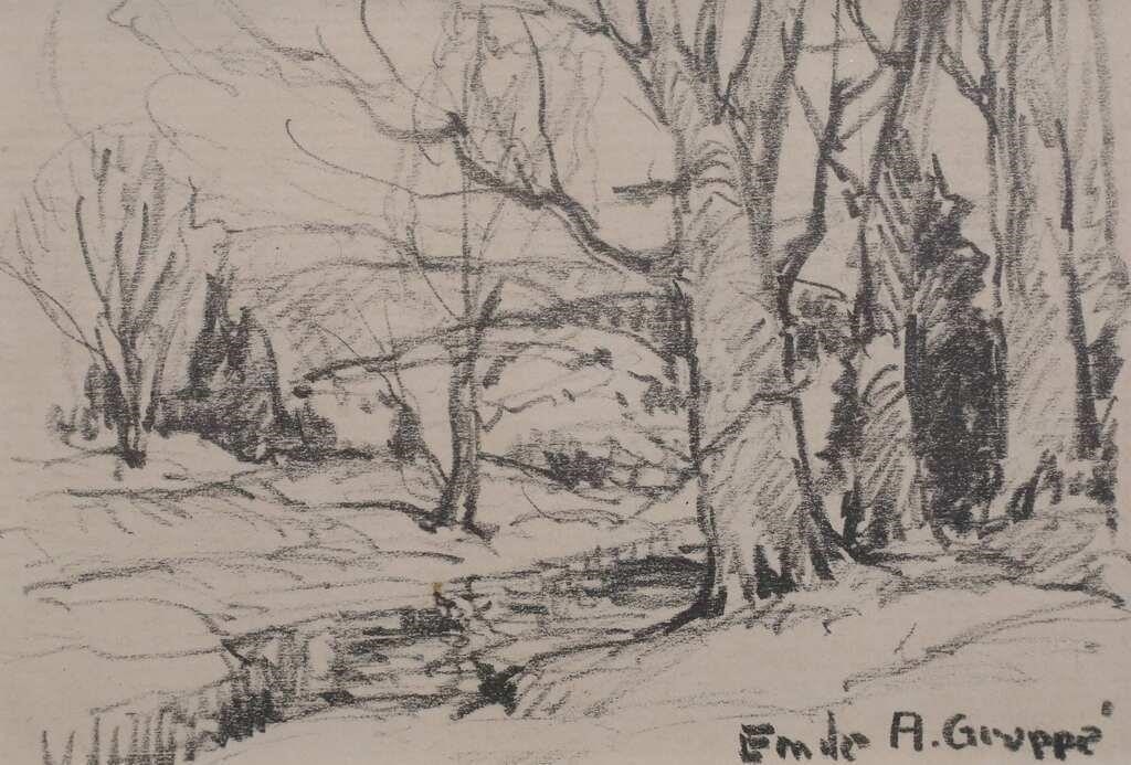 Ellen Day Hale | 2 Drawings Emile Gruppe & Ellen Day Hale | MutualArt