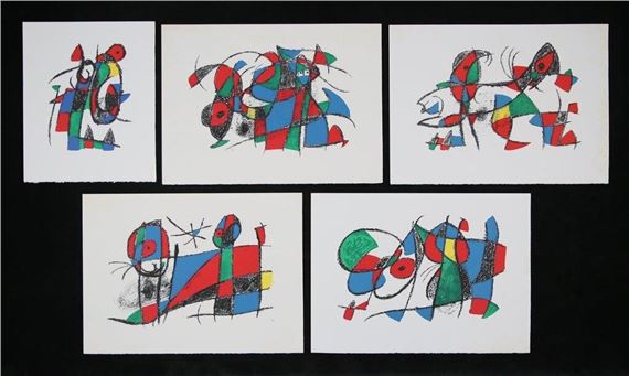 Joan Miró | Rare Joan Miro Lithograph Birds (1955) | MutualArt