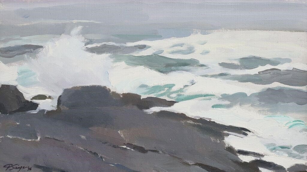 Paul Singer | Paul Singer Oil on Canvas Seascape (96) | MutualArt