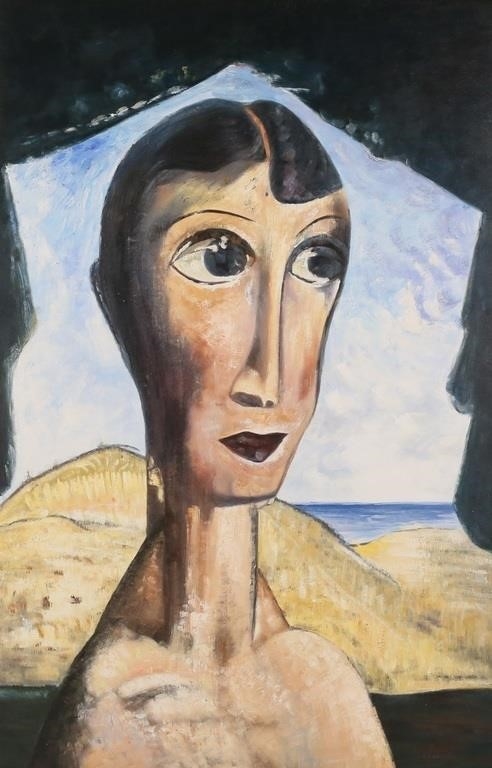 Alfred Maurer | Alfred Maurer Style Oil on Canvas Portrait | MutualArt
