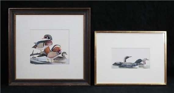 Arthur B. Singer | Arthur Singer 2 Tempera Paintings Ducks | MutualArt