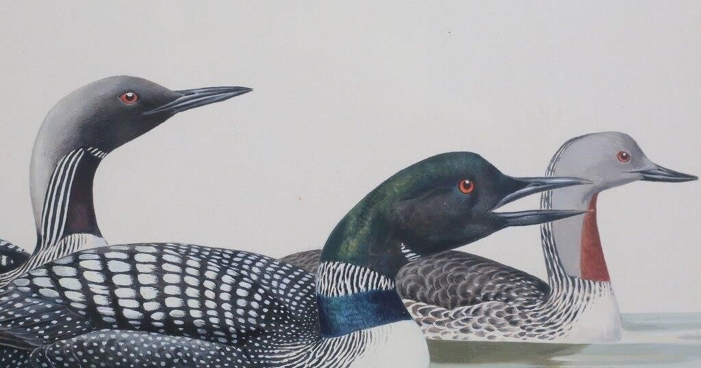 Arthur B. Singer | Arthur Singer 2 Tempera Paintings Ducks | MutualArt