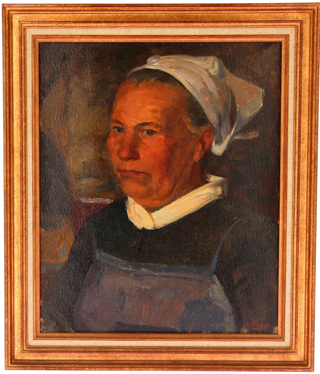 Lionel Floch | Portrait de bretonne du Cap-Sizun | MutualArt