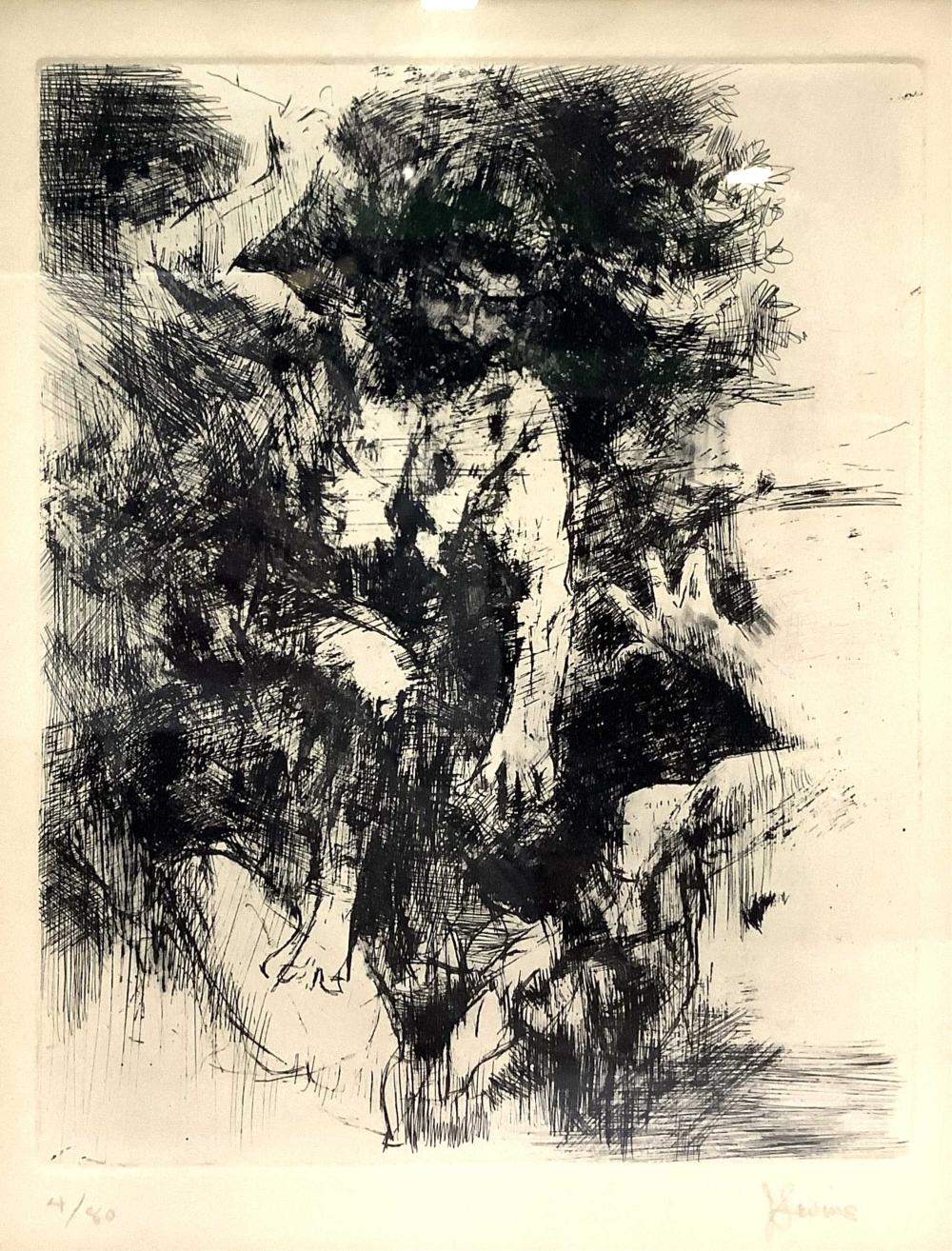 Jack Levine | Jack Levine Signed & Numbered Etching On Paper | MutualArt