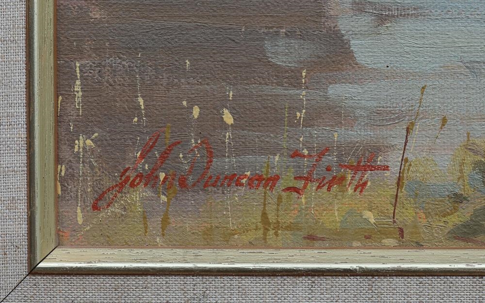 John Duncan Firth | The river gum in landscape | MutualArt