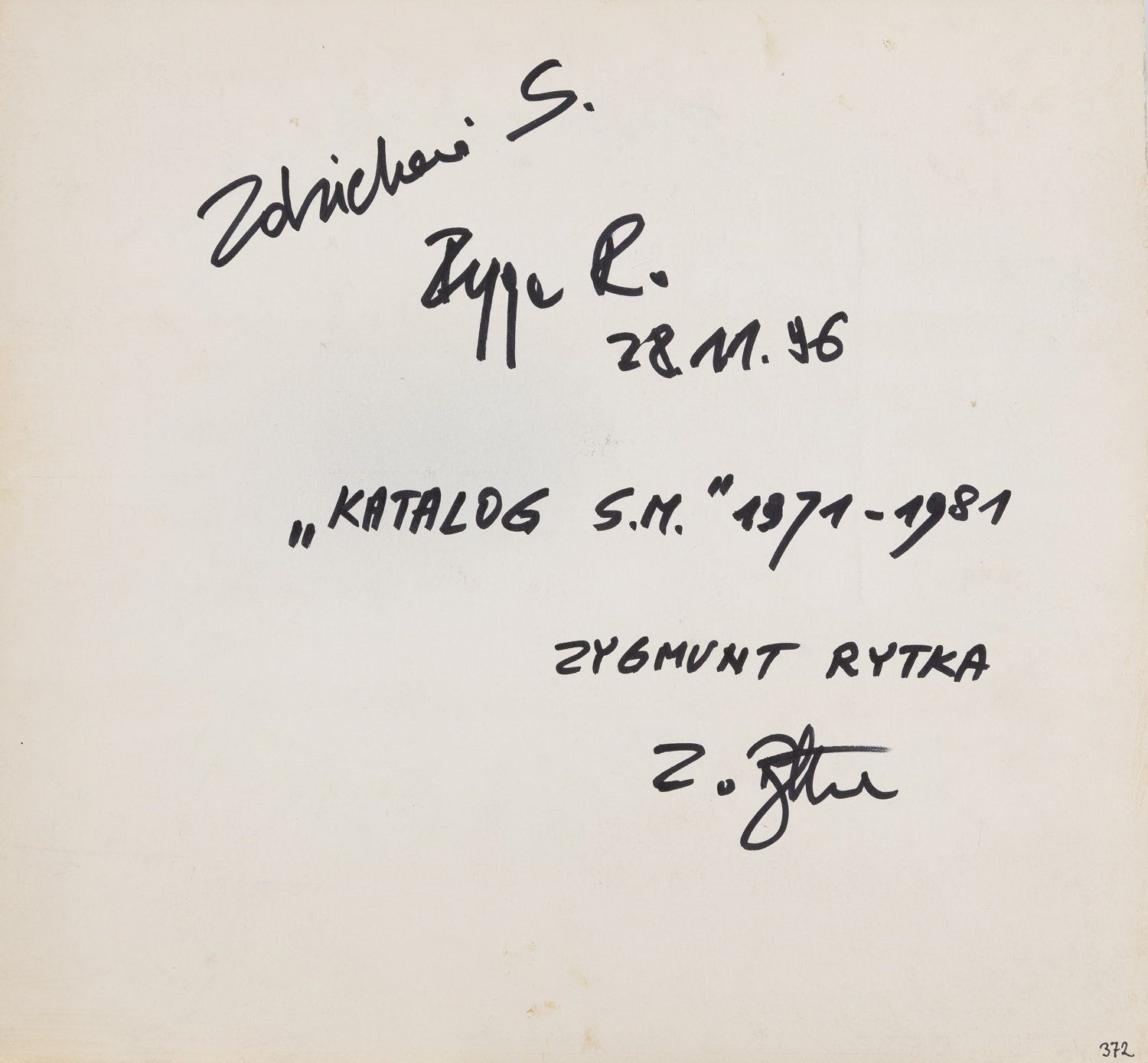 Zygmunt Rytka | Catalogue S.M | MutualArt
