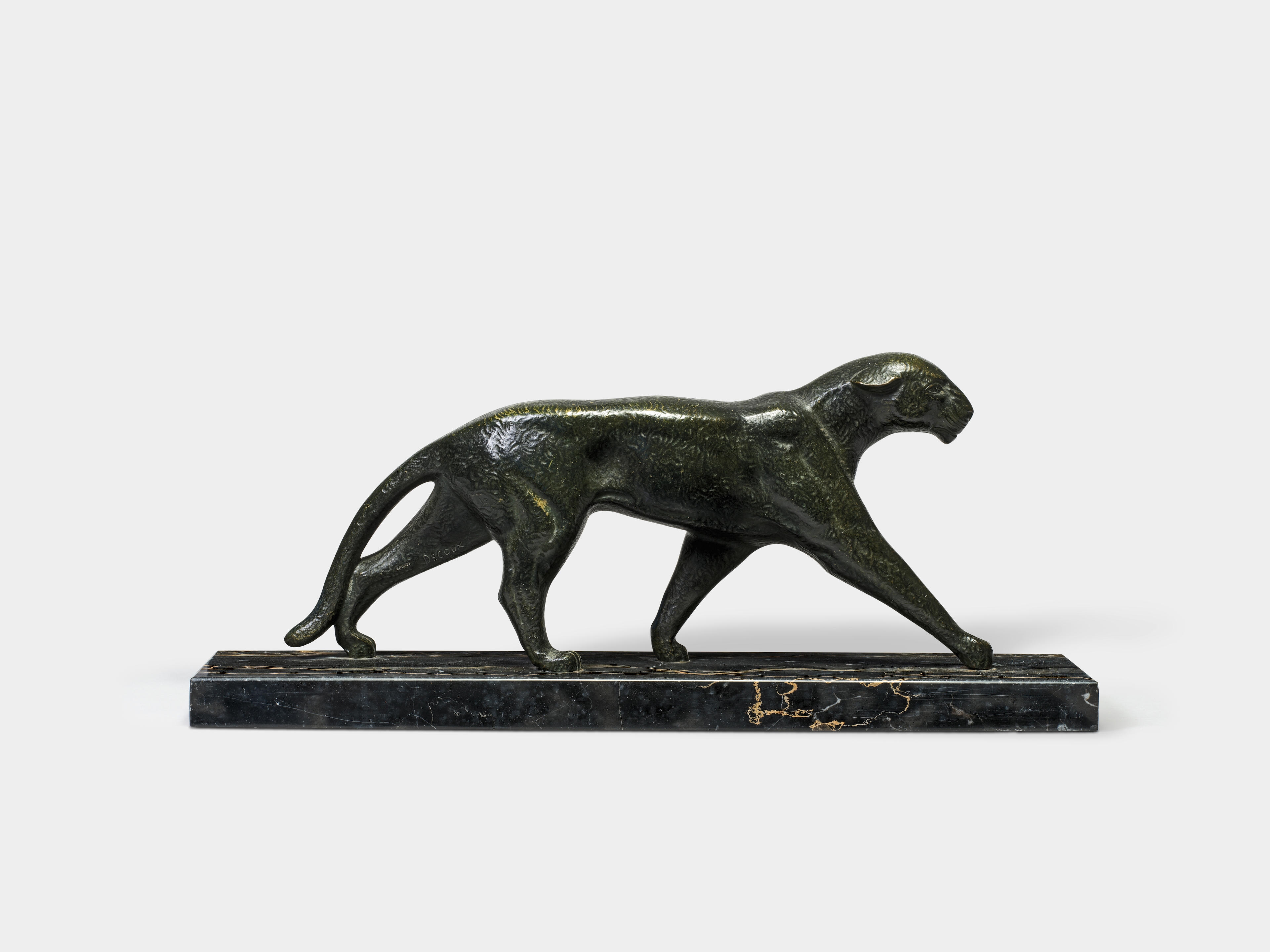 Michel Decoux | Walking panther, circa 1920 (Circa 1920) | MutualArt