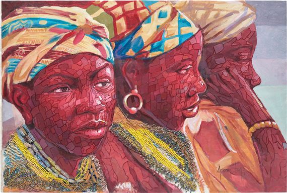 Amoako Boafo | Dipo Girls (2012) | MutualArt