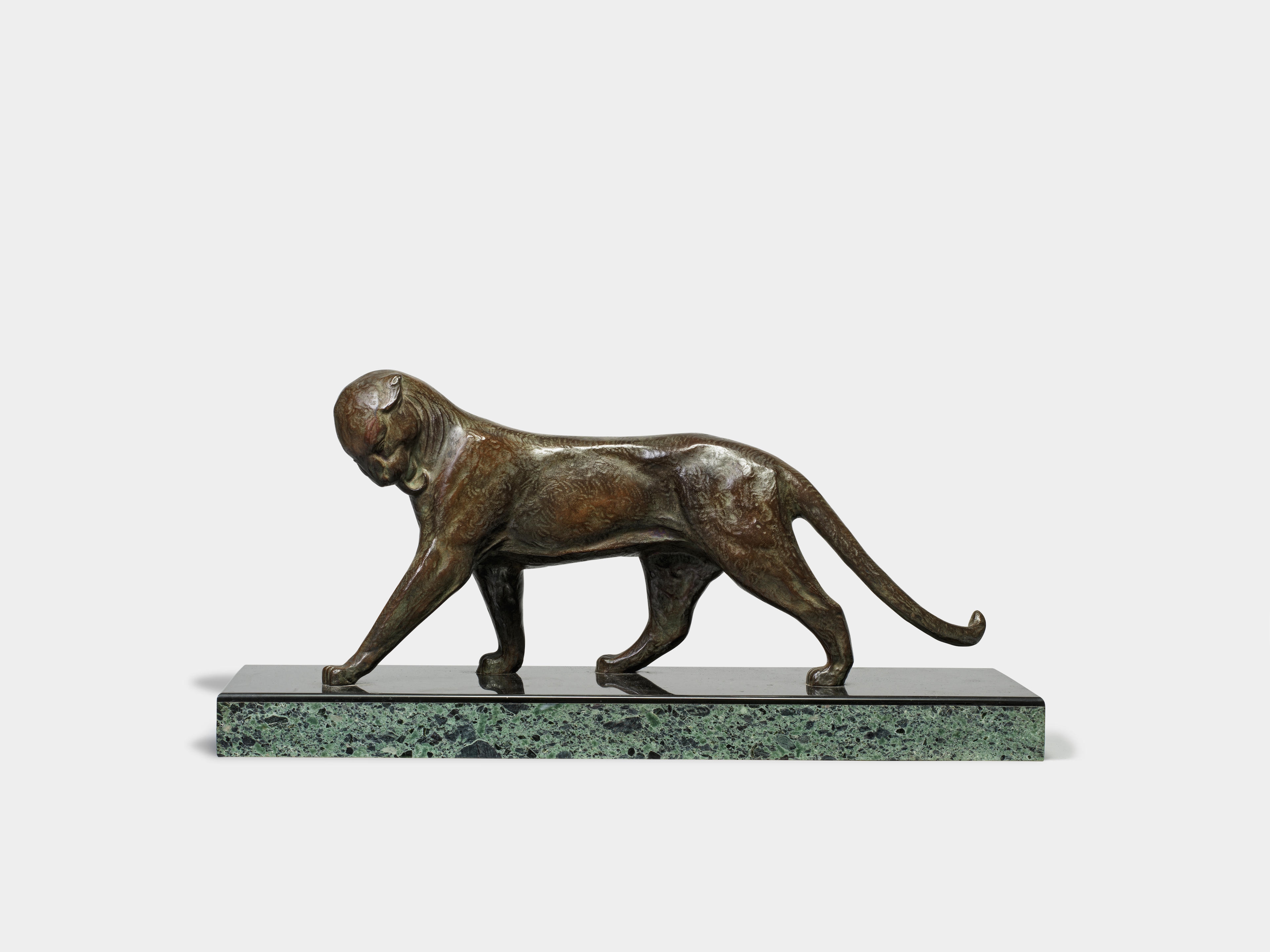 Michel Decoux | Walking panther, circa 1920 (Circa 1920) | MutualArt