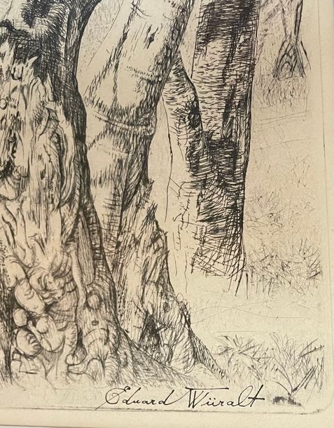 Eduard Wiiralt | Landscape near Marrakech (1939) | MutualArt