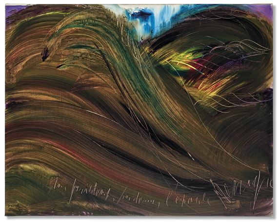 Jean Messagier | Un printemps par dessus l’épaule (1989) | MutualArt