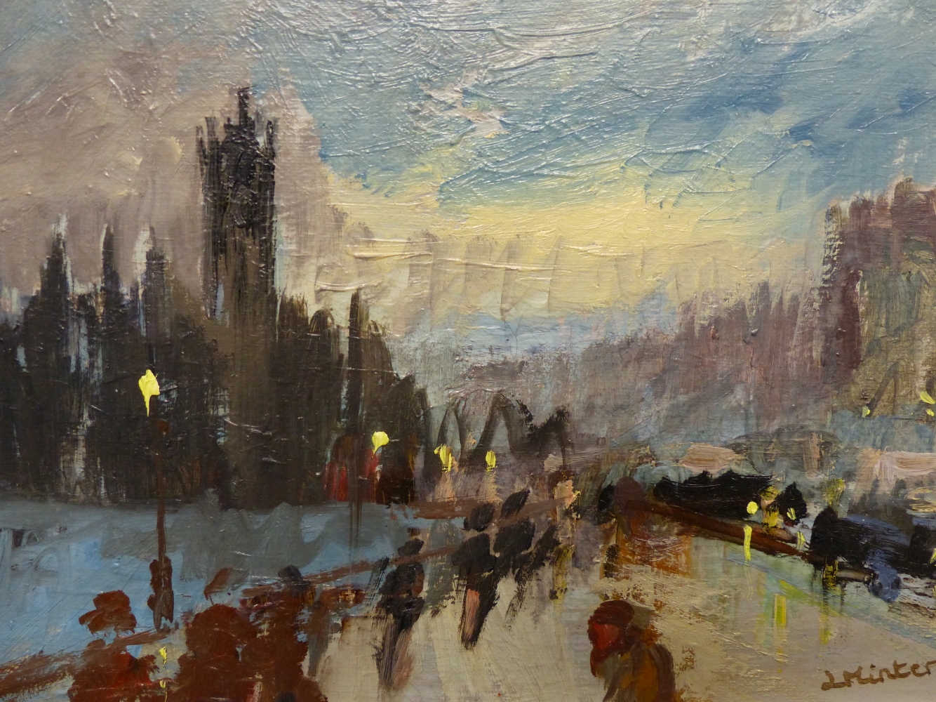 Lynda Minter | CITY VIEW AT NIGHT | MutualArt
