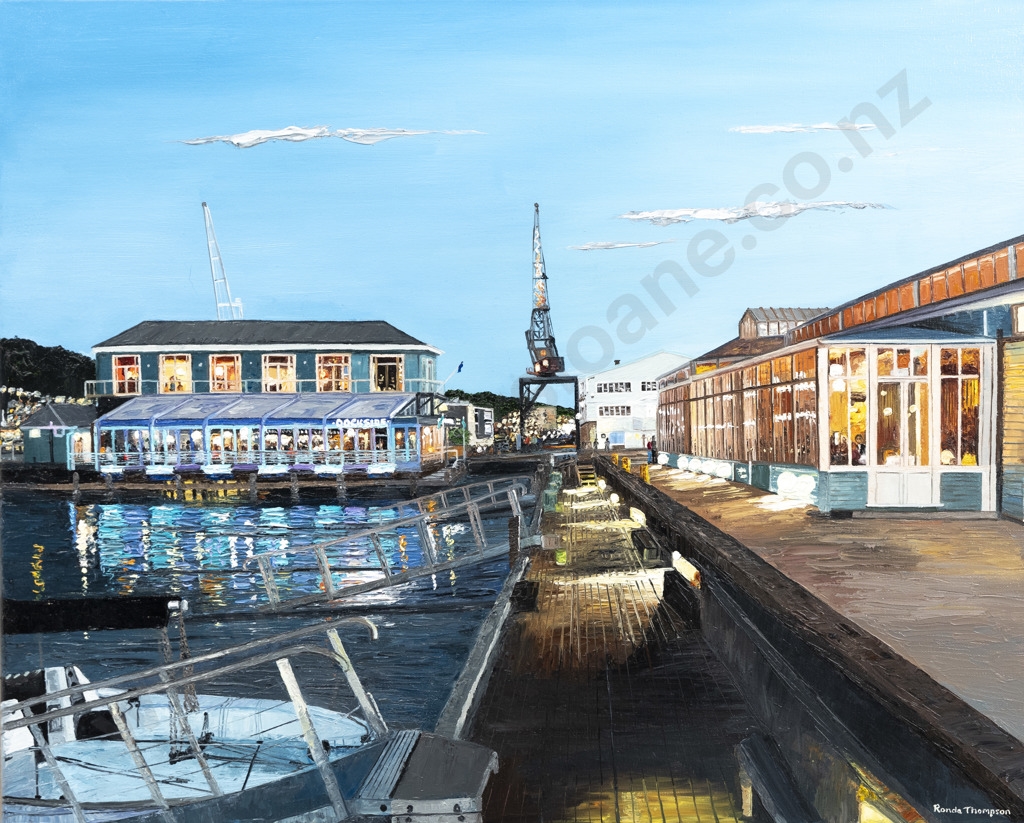 Nelson Thompson | Ronda Thompson - Lights on Queens Wharf | MutualArt