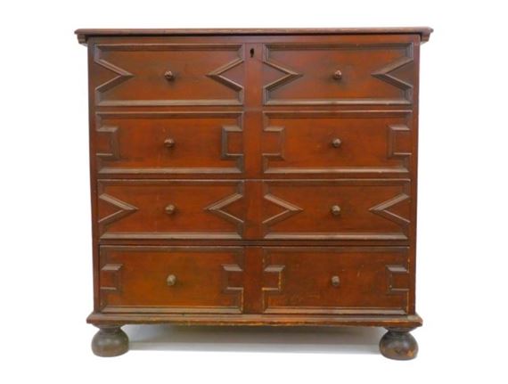 Susan Frye | William and Mary two-drawer lift-top blanket (1848 ...