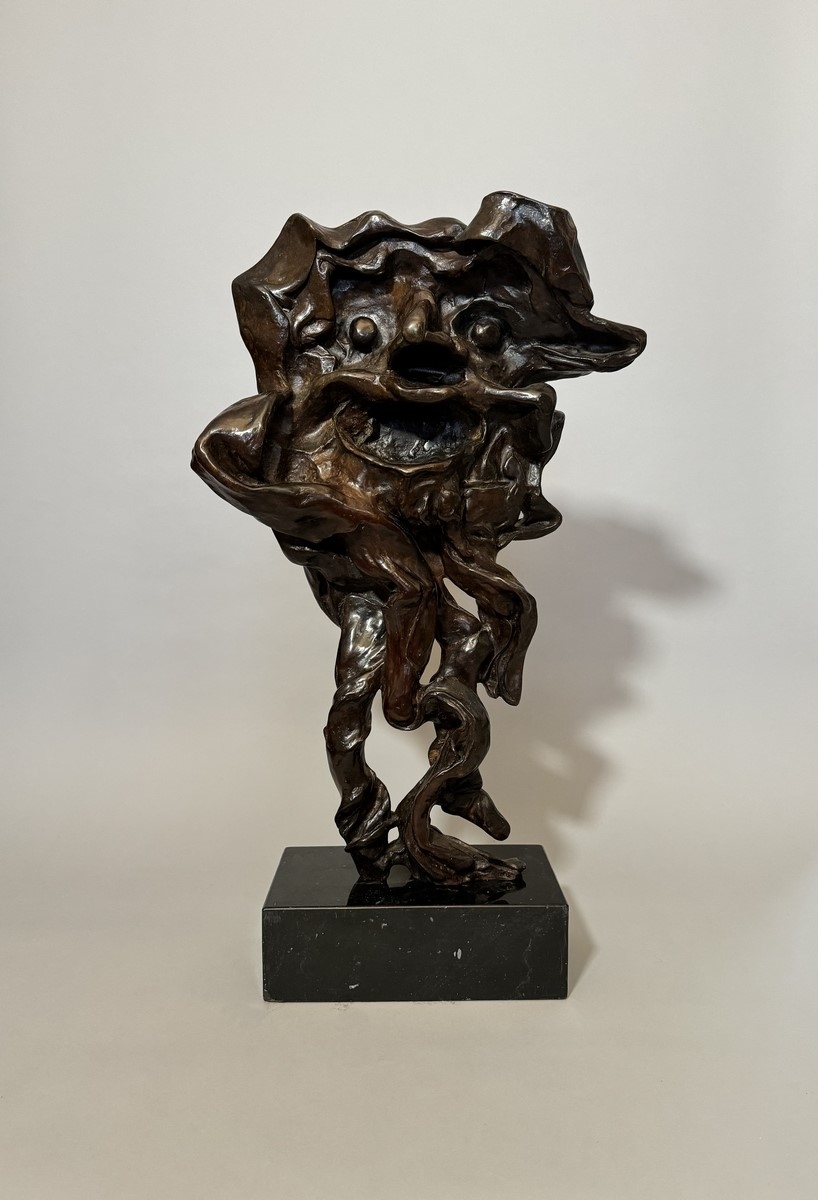 Salvador Dalí | Prestige size. Bronze with a brown patina on a marble ...