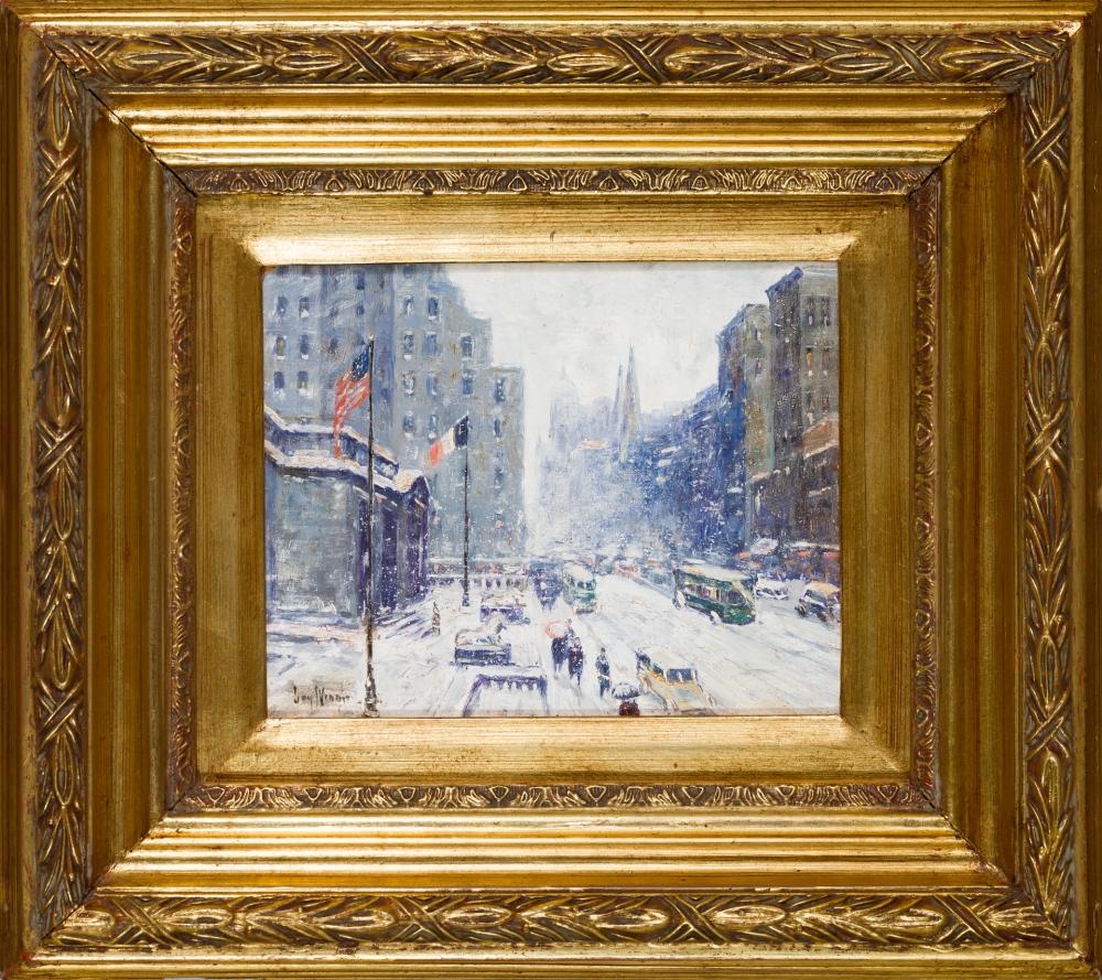 Guy Carleton Wiggins | Fifth Avenue in Snow | MutualArt