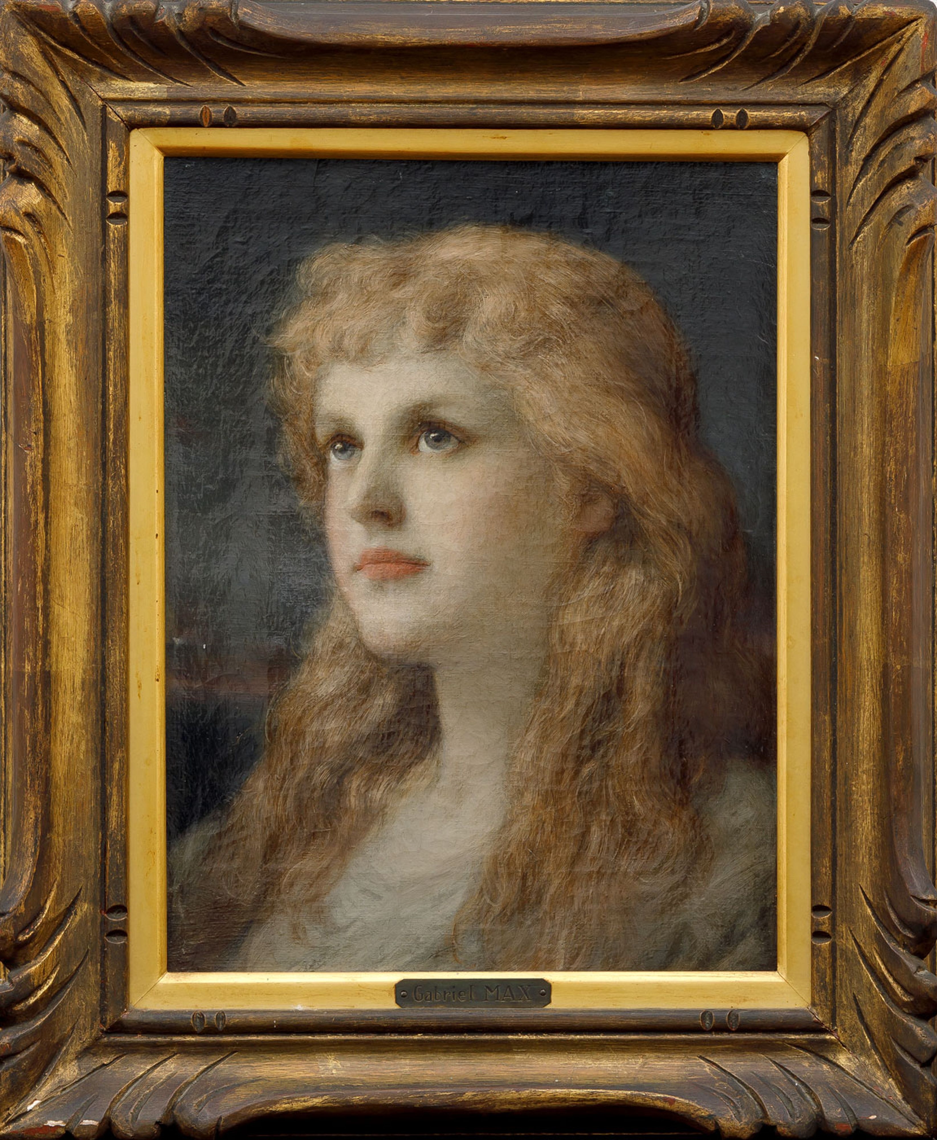 Gabriel Cornelius von Max | Portrait of a Young Woman (Circa 1890 ...