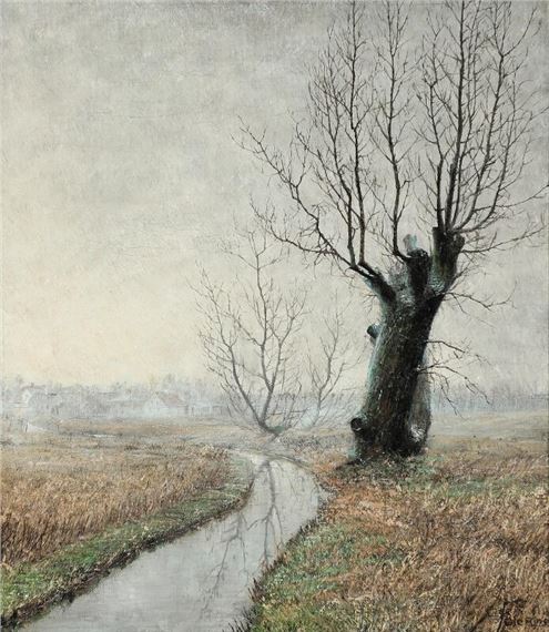 Ole Ring | A stream running through a landscape (2015) | MutualArt